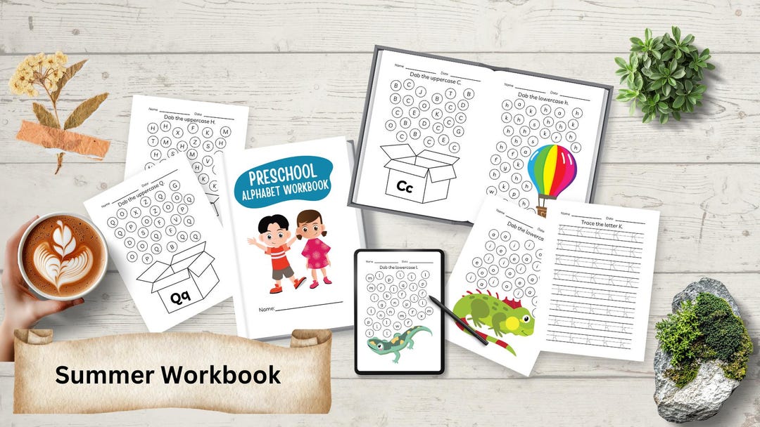 Preschool Alphabet Workbook - Etsy