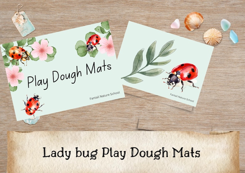 Printable Ladybug Play Dough Mats - Etsy