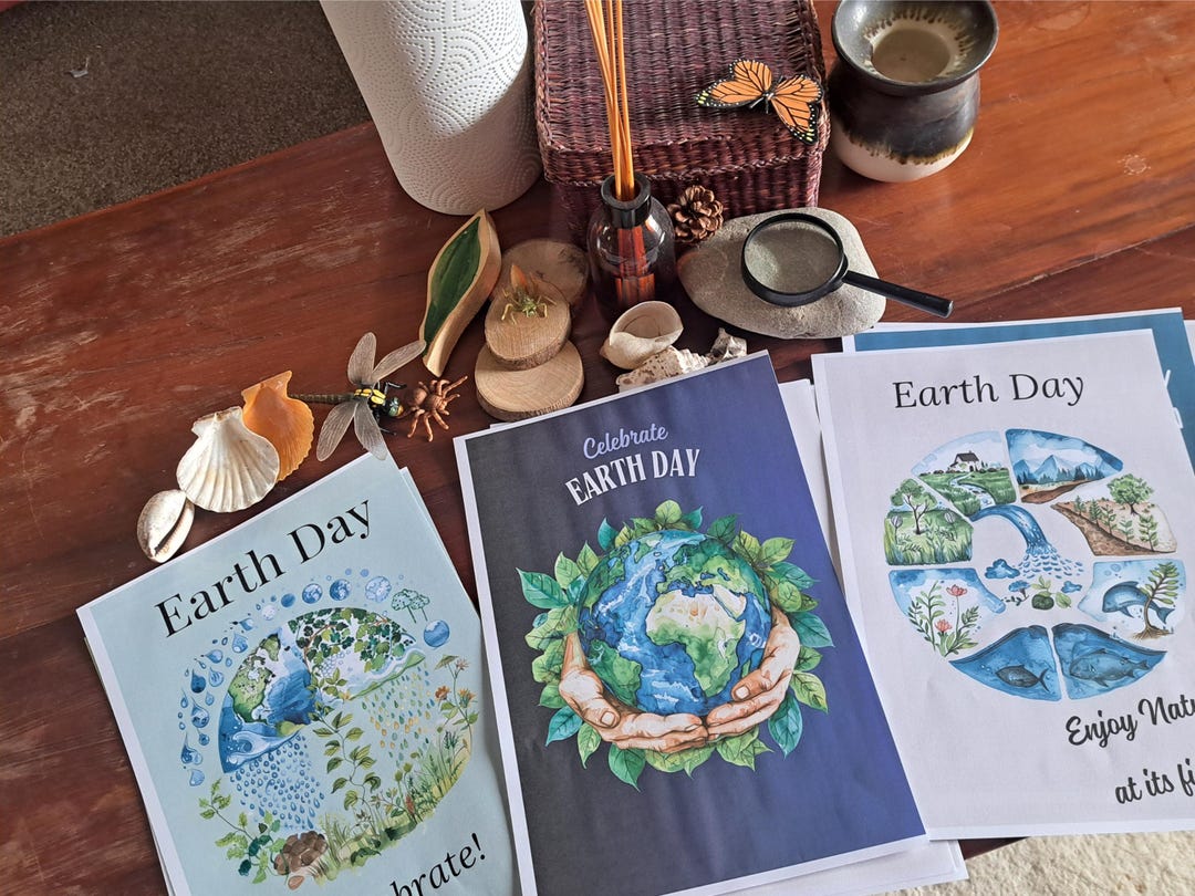 Nature Posters Earth Day Celebration 12 Teaching Classroom Green and ...