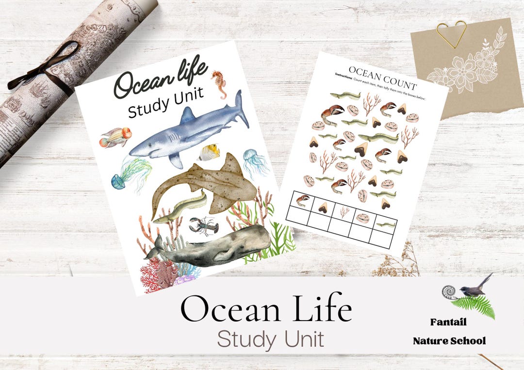 Nature Study Unit Ocean Life Theme Unit Teaching Resource Homeschool ...