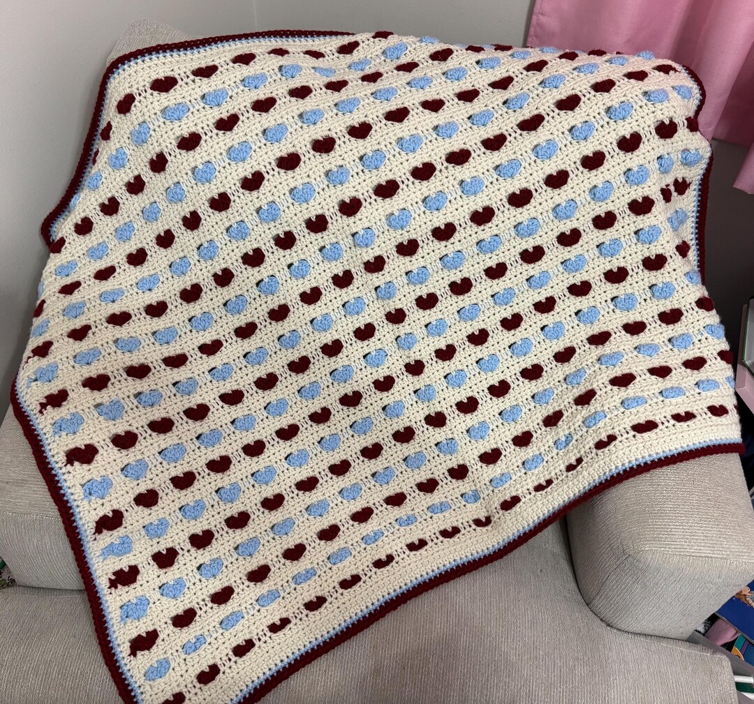 Heart Baby Blanket - Etsy