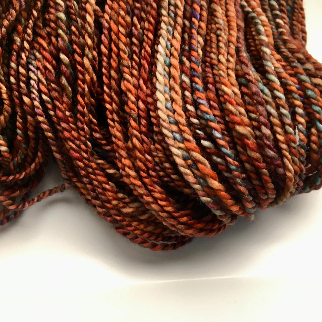 Handspun Wool Yarn | Merino - Canyon Mirage - Southwestern Colors - Etsy