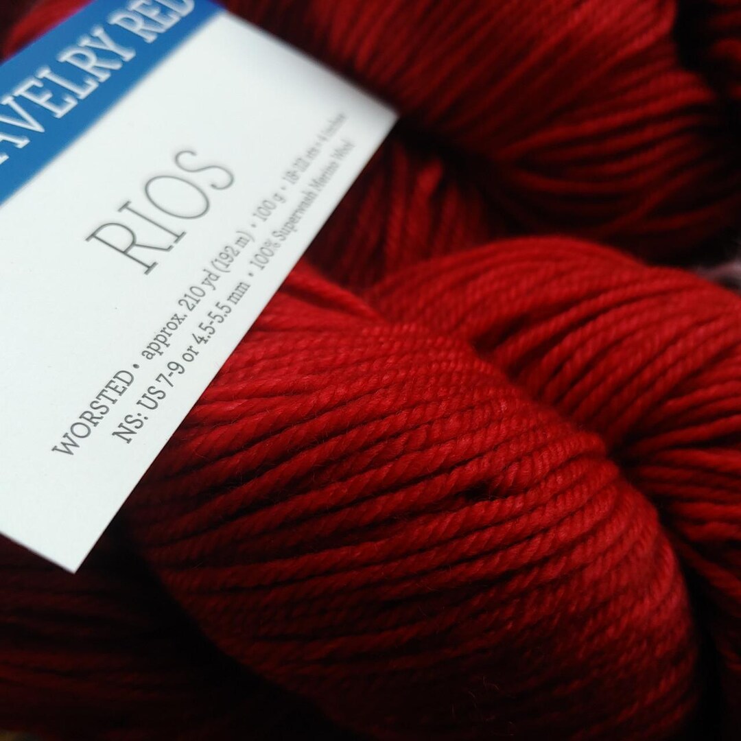 Malabrigo Rios Ravelry Red Yarn | Classic True Red Superwash Merino ...