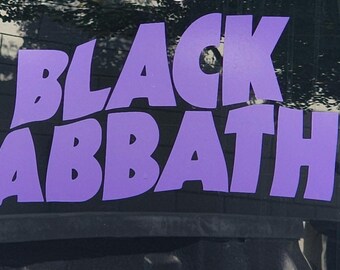BLACK SABBATH Sticker Decal SIZES Heavy Metal Vinyl Bumper Wall Angel ...