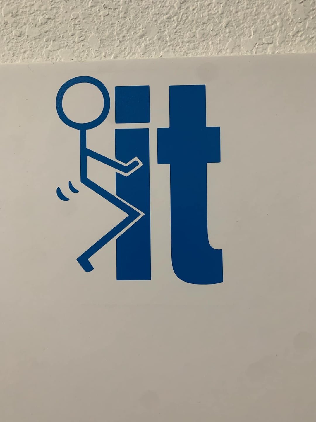 Fuckit Blue Vinyl Decal Etsy