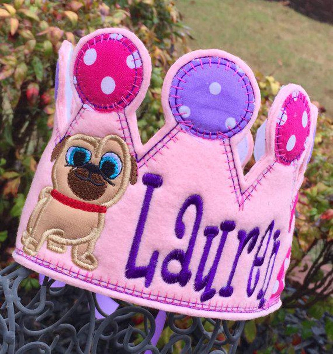 Girls Puppy Birthday Crown, Boys Birthday Hats, Birthday Crown, Kids ...