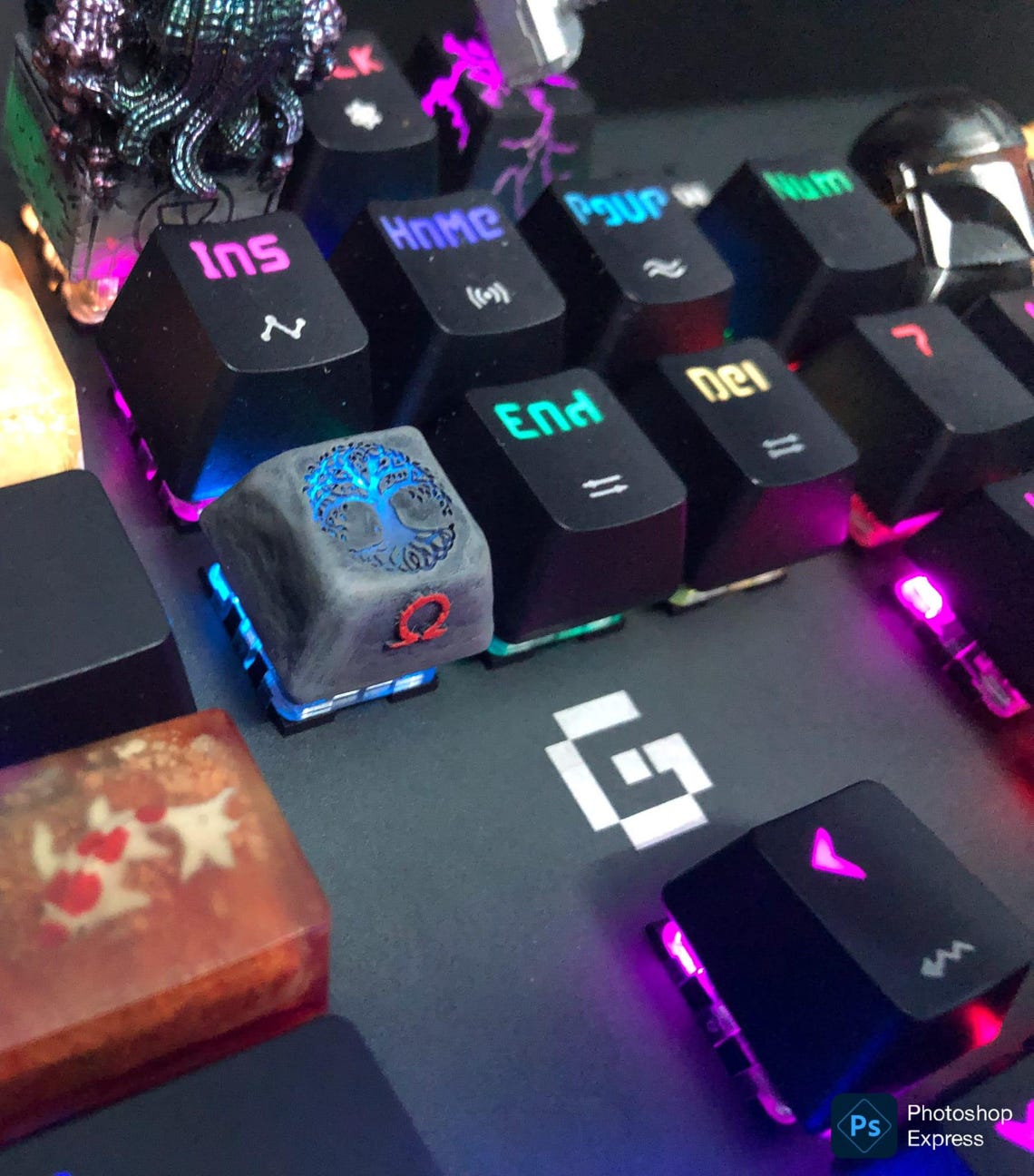 Artisan Keycap Yggdrasil Tree of Life – Handmade Resin Key for Cherry ...
