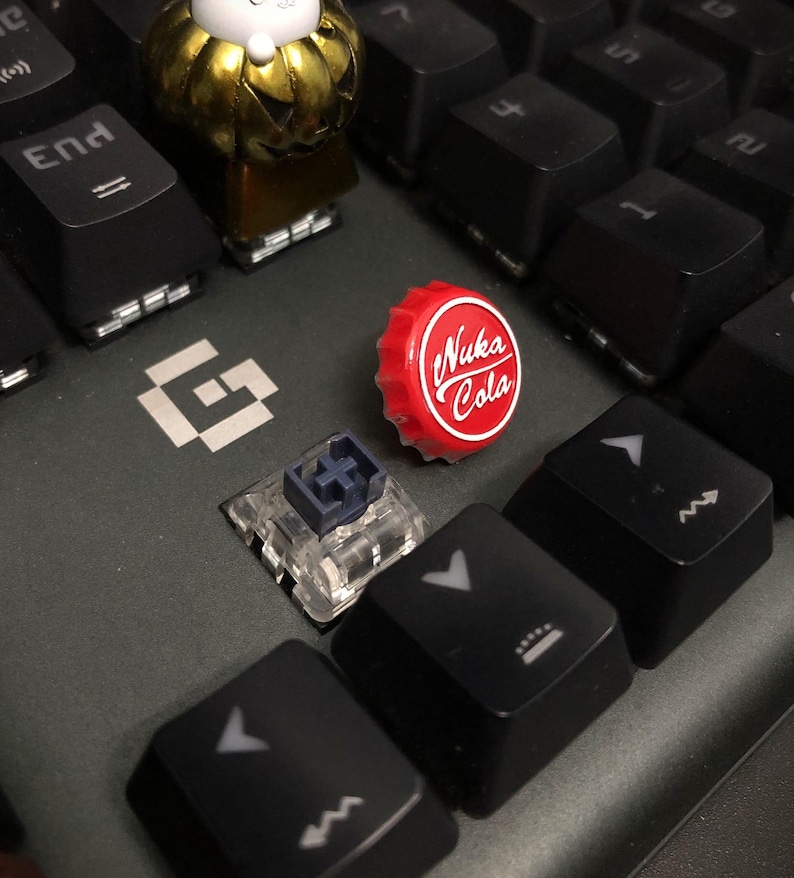 Fallout Nuka Cola Bottle Cap Keycap | Custom Resin Artisan | Fallout ...