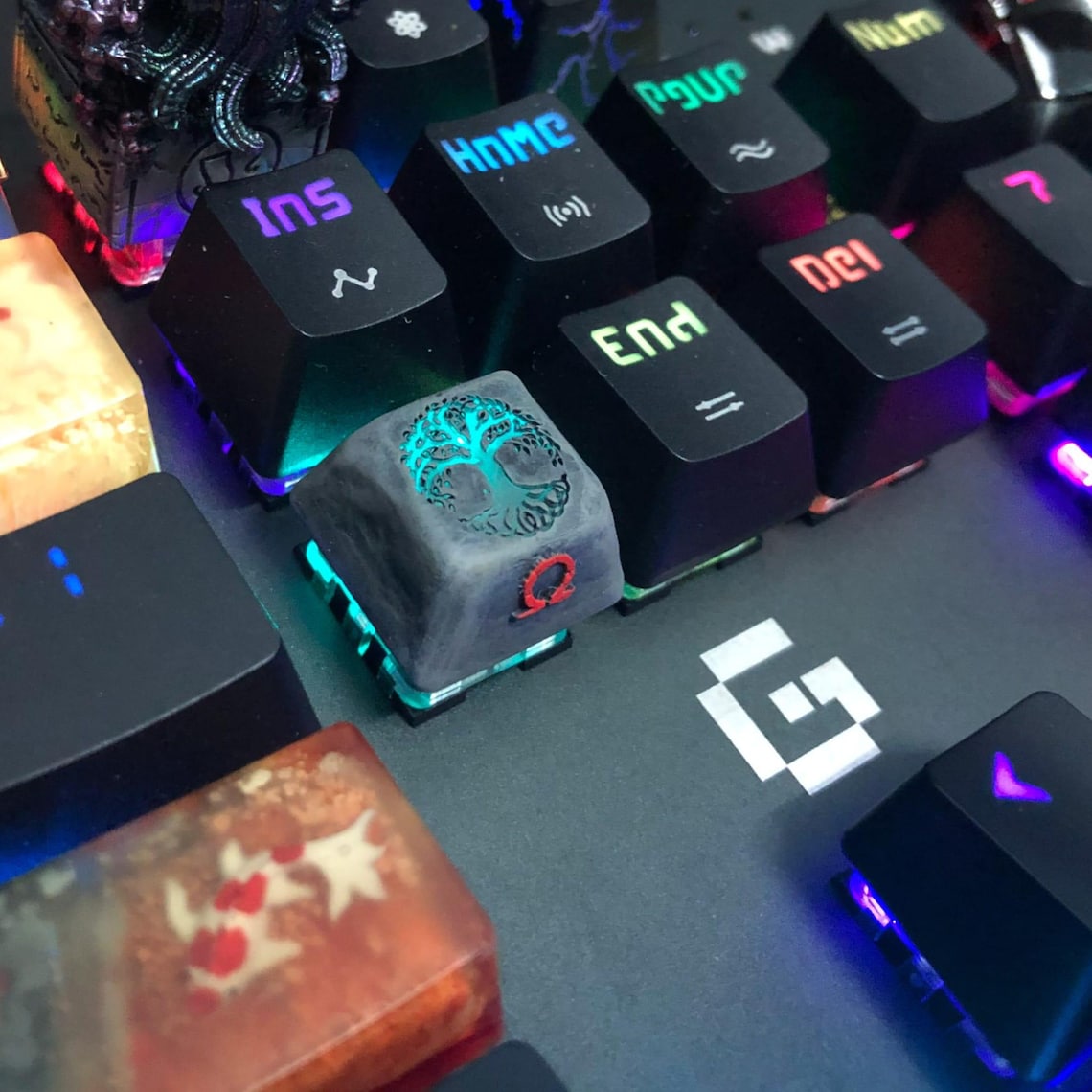 Artisan Keycap Yggdrasil Tree of Life – Handmade Resin Key for Cherry ...