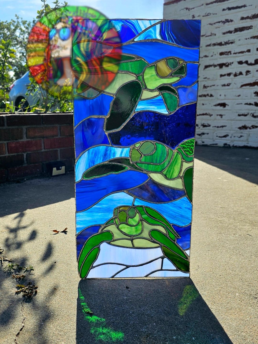 Sea Turtle and Waves Stained Glass Pattern Pdf/png - Etsy