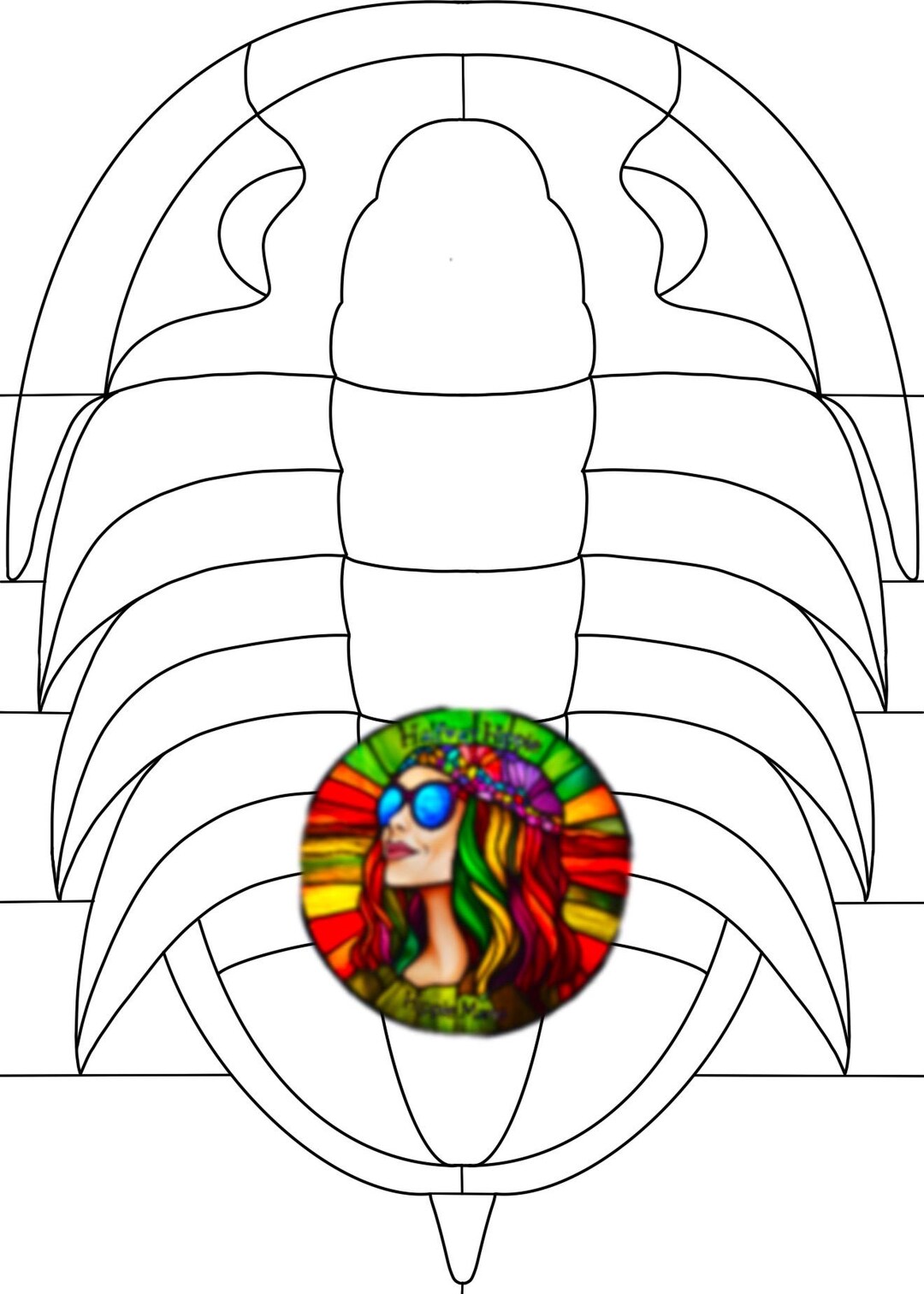 Trilobite Stained Glass Pattern Pdf/png - Etsy