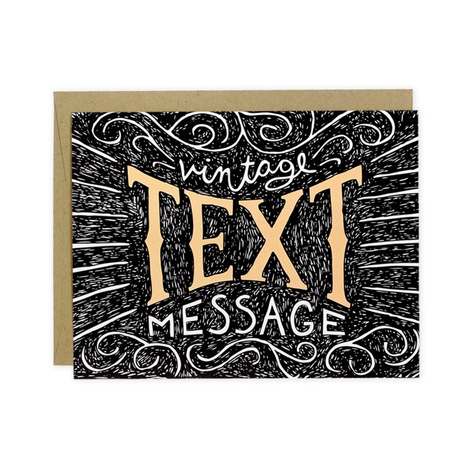 Vintage Text Message Greeting Card - Etsy