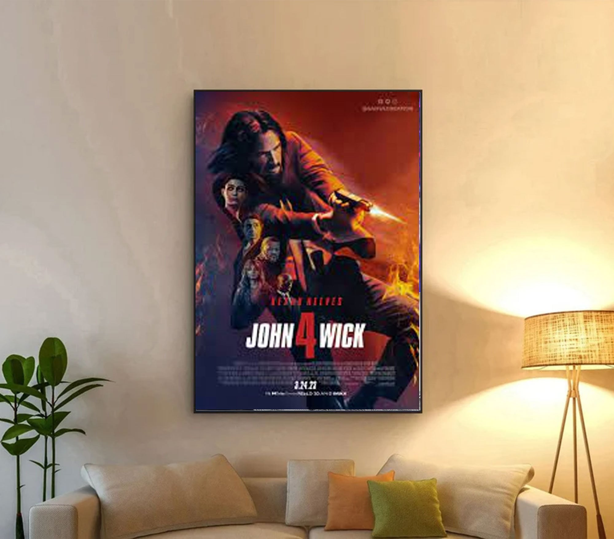 John Wick Chapter 4 Poster, John Wick 4 Poster by Namn | Printblur