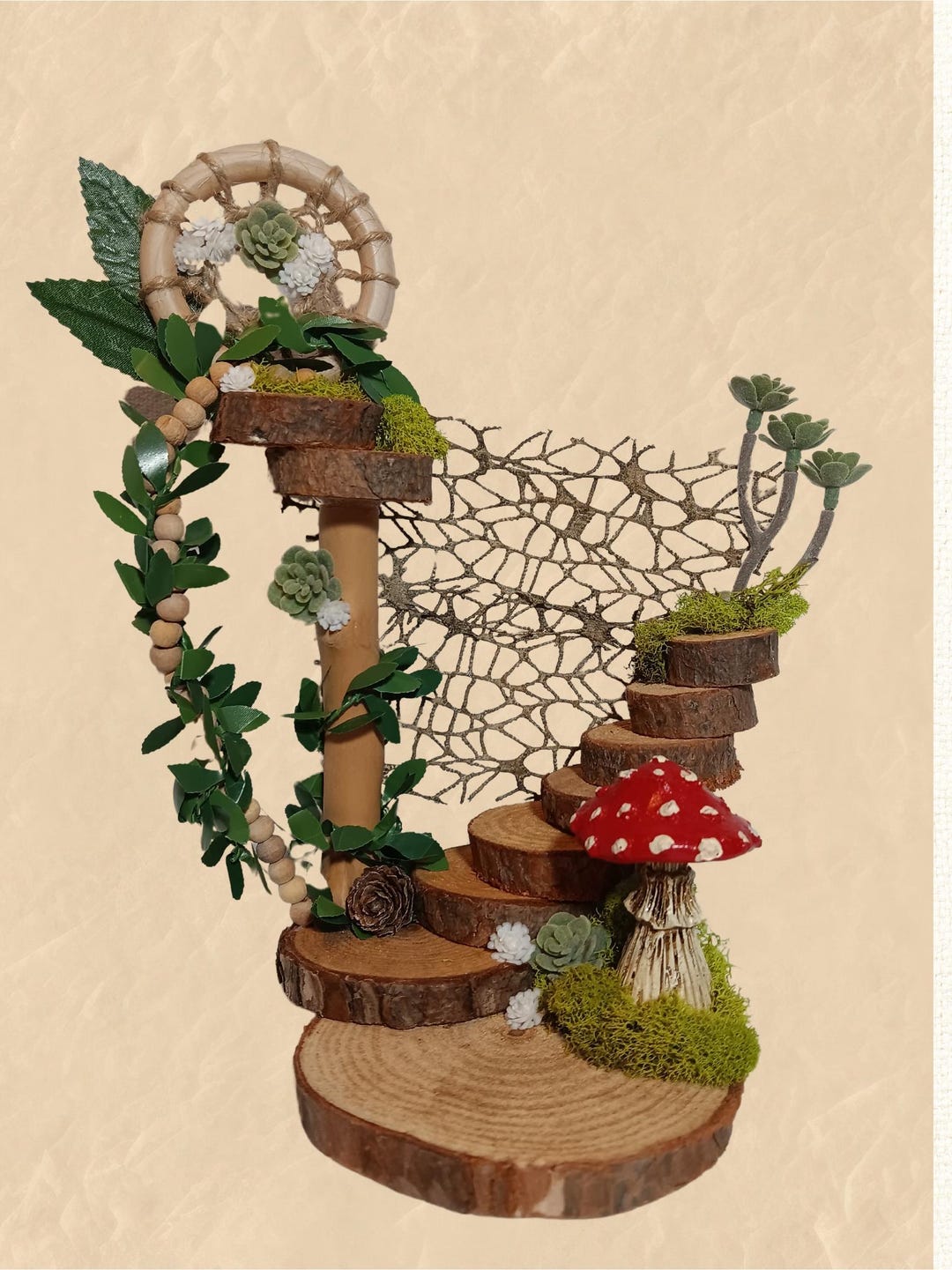 Handmade Boho Jumping Spider Playground (9.5 Inches Tall) - Etsy