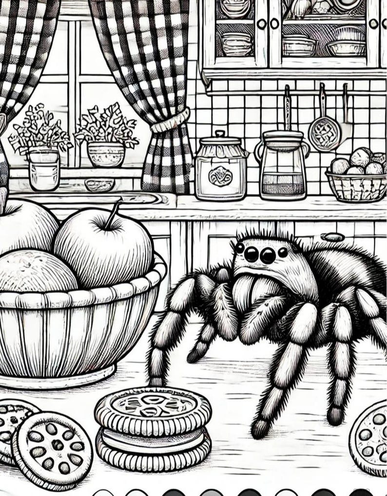 Jumping Spider Coloring Pages 8 Total Pages - Etsy
