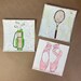 Original Hand-painted Mini Watercolor Paintings in Acrylic Frame - Etsy