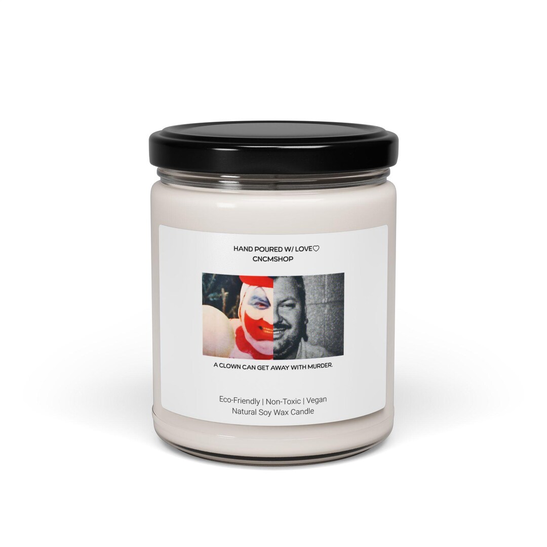 Clown Gacy Scented Candle, Horror Candle, Creepy Decor, Unique Gift ...