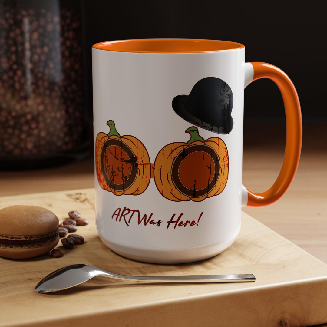 Creepy Serial Killer Mime Clown Halloween Coffee Mug, Horror Mug ...