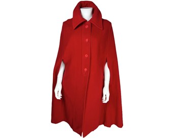 Vintage Wool Cape | Etsy