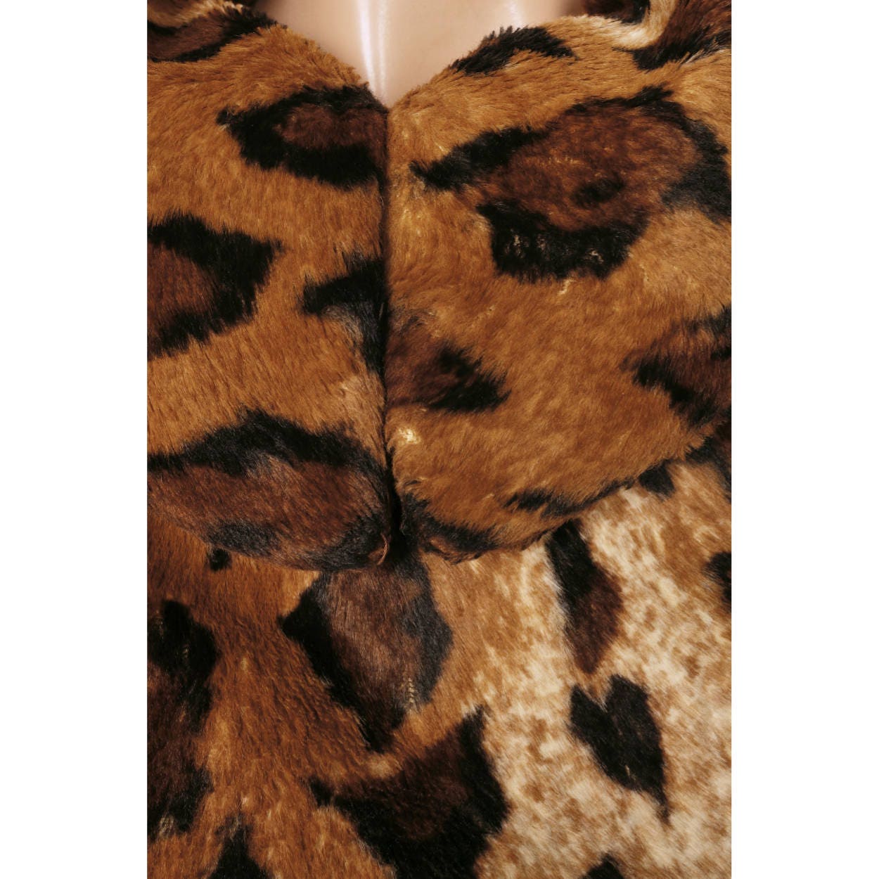 Vintage 1960s Faux Fur Ocelot Jacket Short Coat - Acrylic Pile Fabric ...