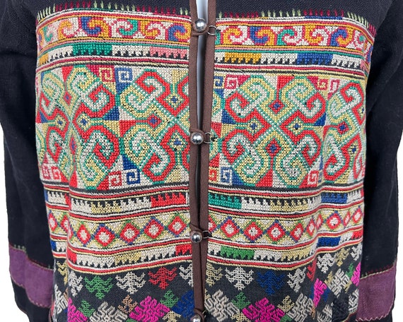 Vintage Reversible Jacket with Embroidery - Southeast… - Gem