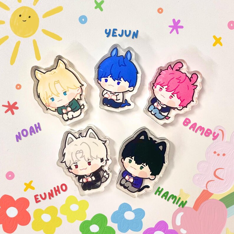 PLAVE Chibi Fanart Acrylic Mini Standees - Etsy