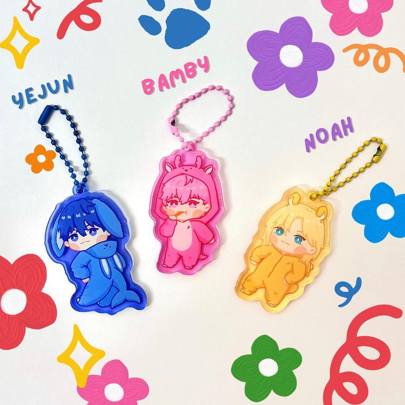 PLAVE Chibi Fanart Acrylic Keychain Animal Version - Etsy UK