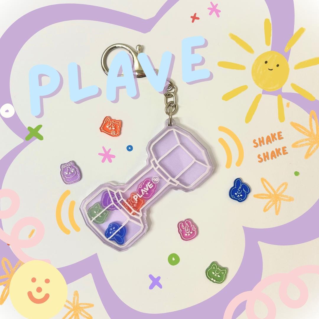 PLAVE Mini Light Stick Shaker Acrylic Keychain - Etsy