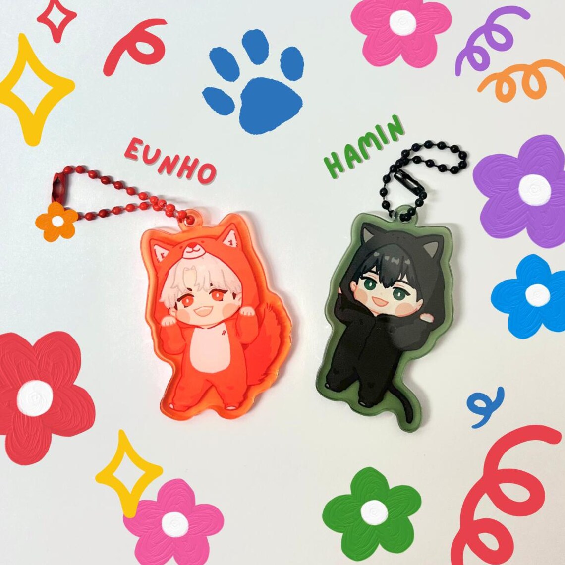 PLAVE Chibi Fanart Acrylic Keychain Animal Version - Etsy UK