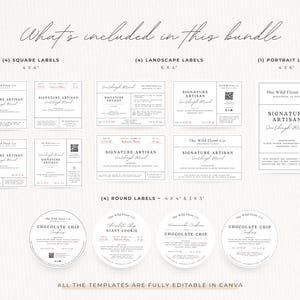 Editable LABEL BUNDLE Home Bakery Business, Cottage Food Sticker ...