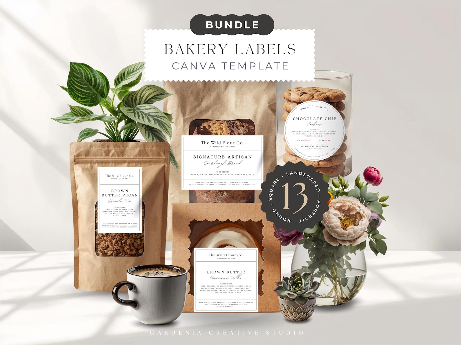 Editable LABEL BUNDLE Home Bakery Business, Cottage Food Sticker ...
