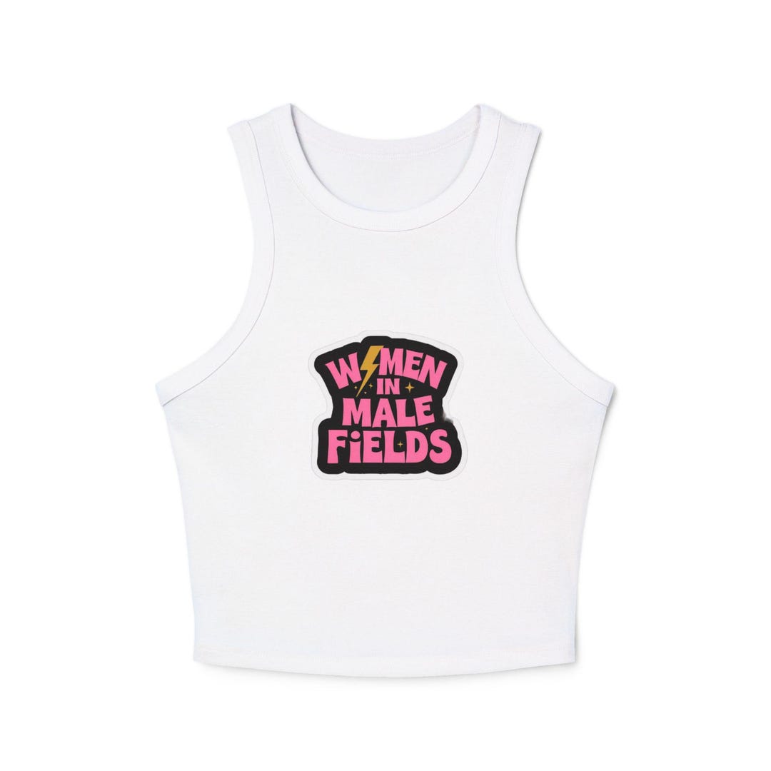 Racer Tank Top Women in Male Fields Perfect Gift for Baddies, Best ...