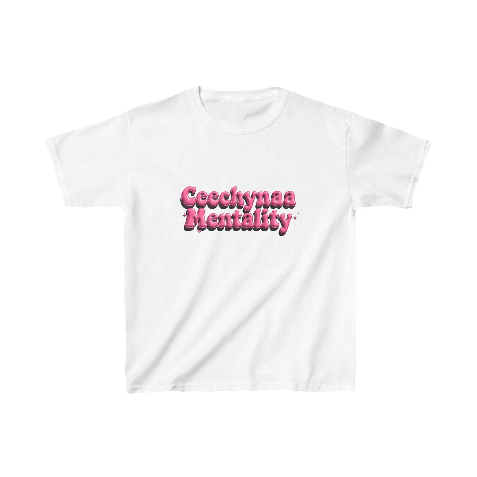 Ceechynaa Mentality Baby Tee, UK Drill Rap Fan Gift, Baddie Crop Top ...
