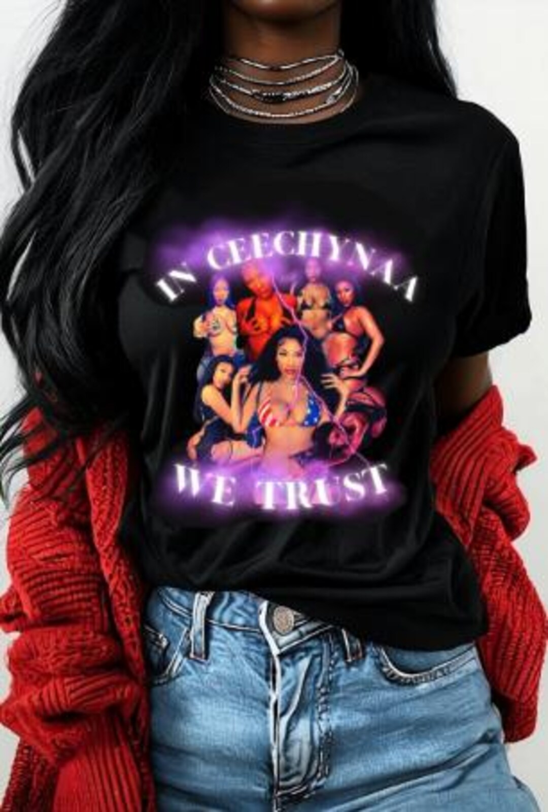 In Ceechynaa We Trust Black Tshirt, Unisex Heavy Cotton Tee, UK Drill ...