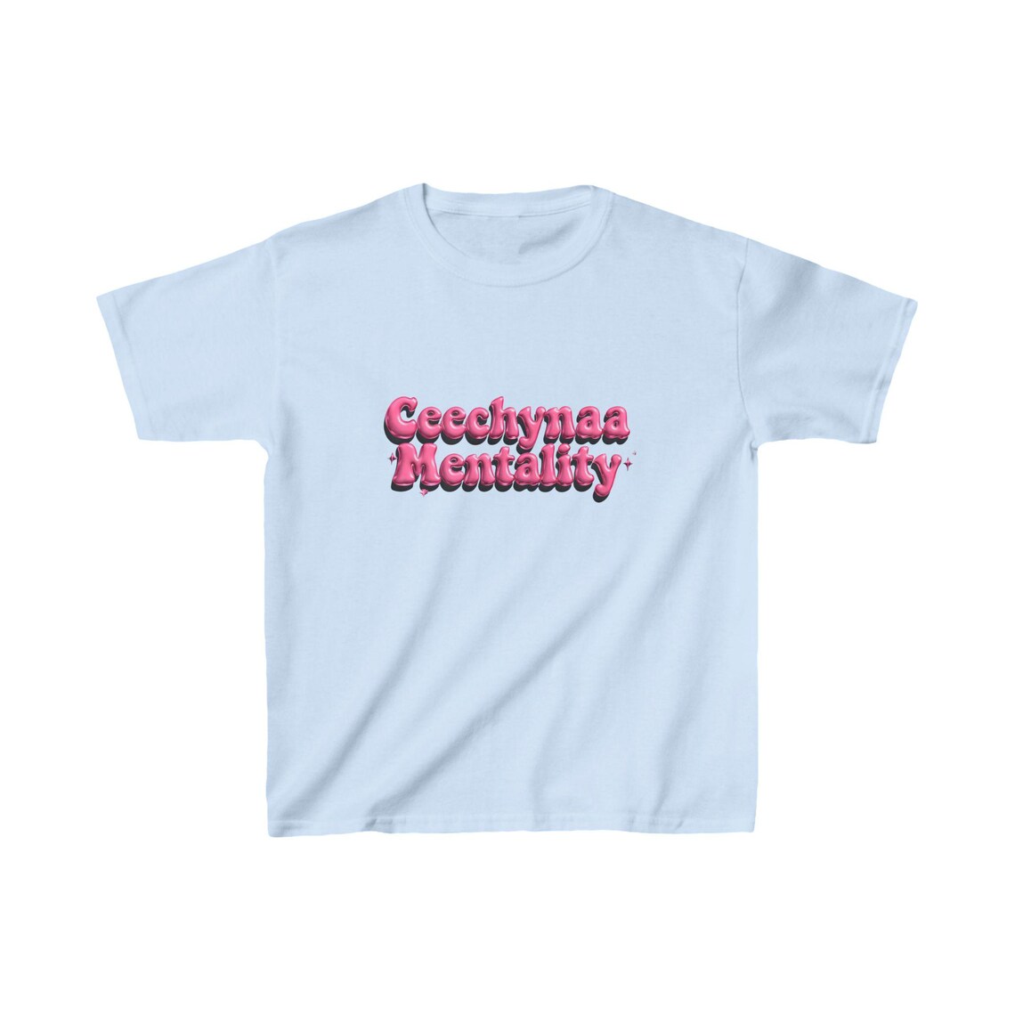 Ceechynaa Mentality Baby Tee, UK Drill Rap Fan Gift, Baddie Crop Top ...
