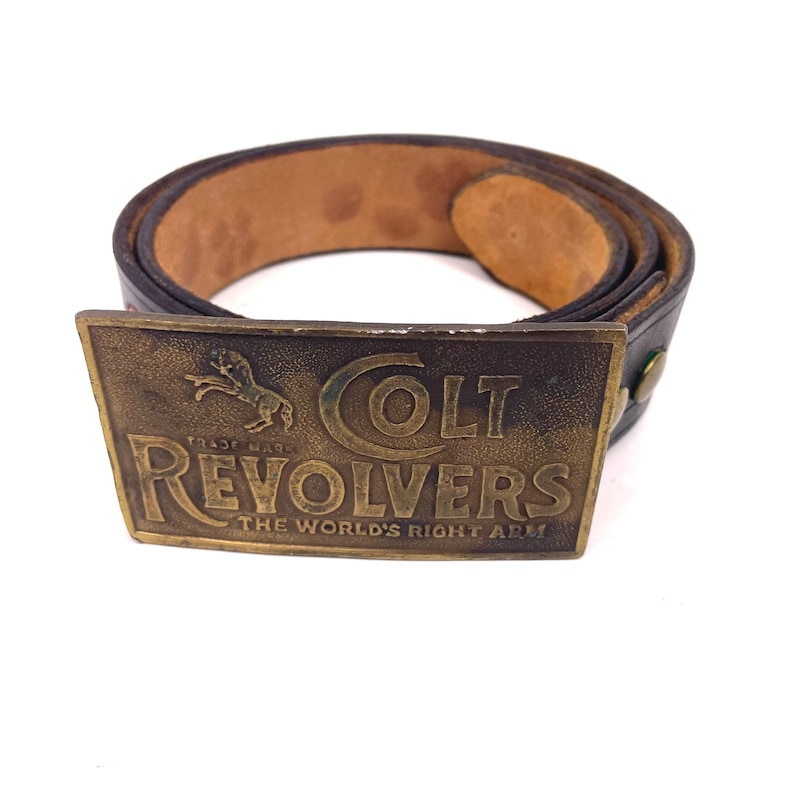 Vintage Colt Belt Buckle - Etsy