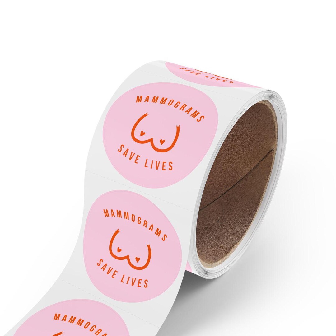 Mammograms Save Lives Stickers, Breast Saying, OBGYN Office Reminder ...
