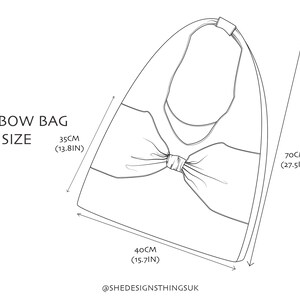 Big Bow Bag Sewing Pattern PDF Instant Download, Multi-way Hobo Style ...