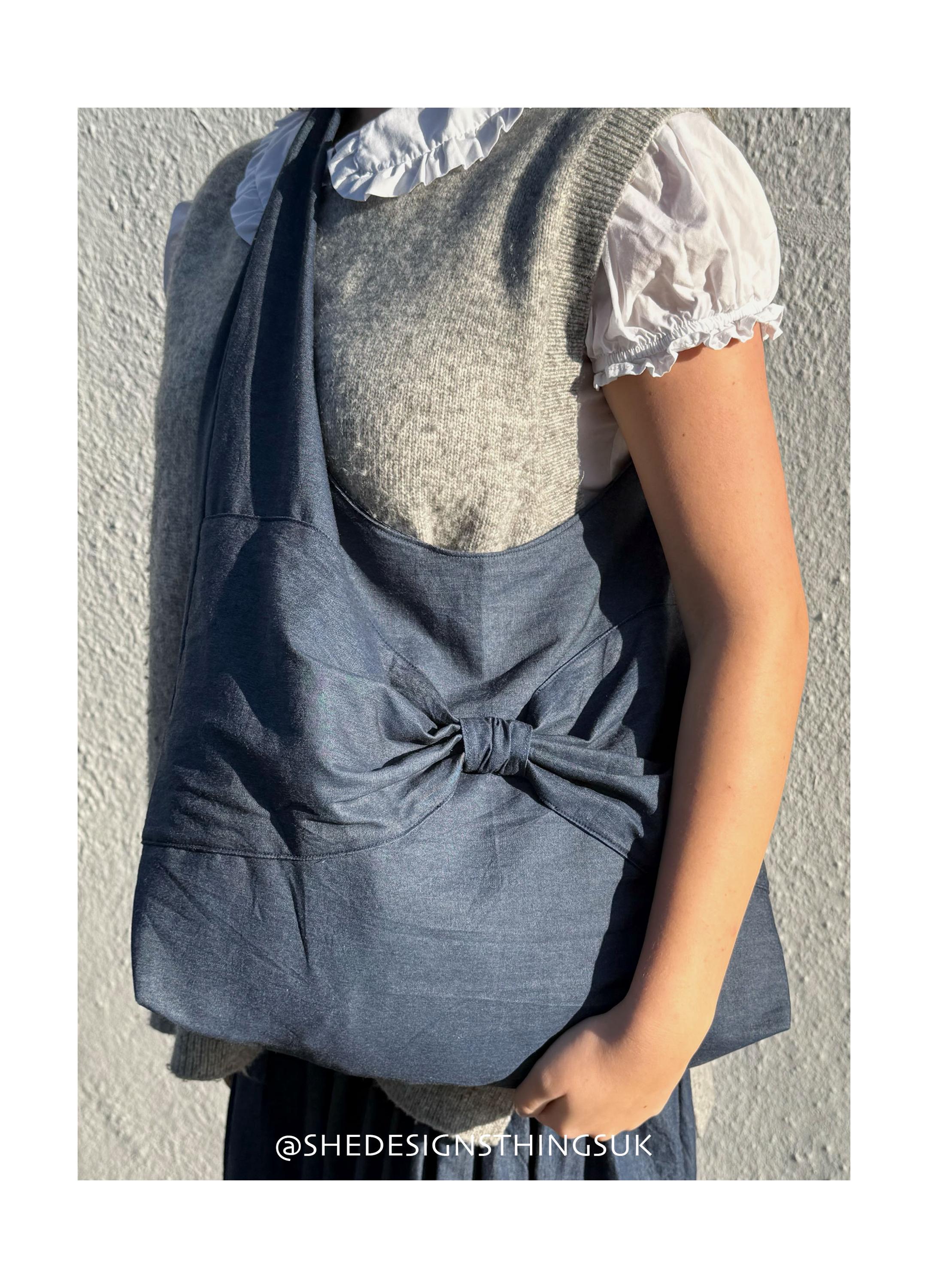 Big Bow Bag Sewing Pattern PDF Instant Download, Multi-way Hobo Style ...