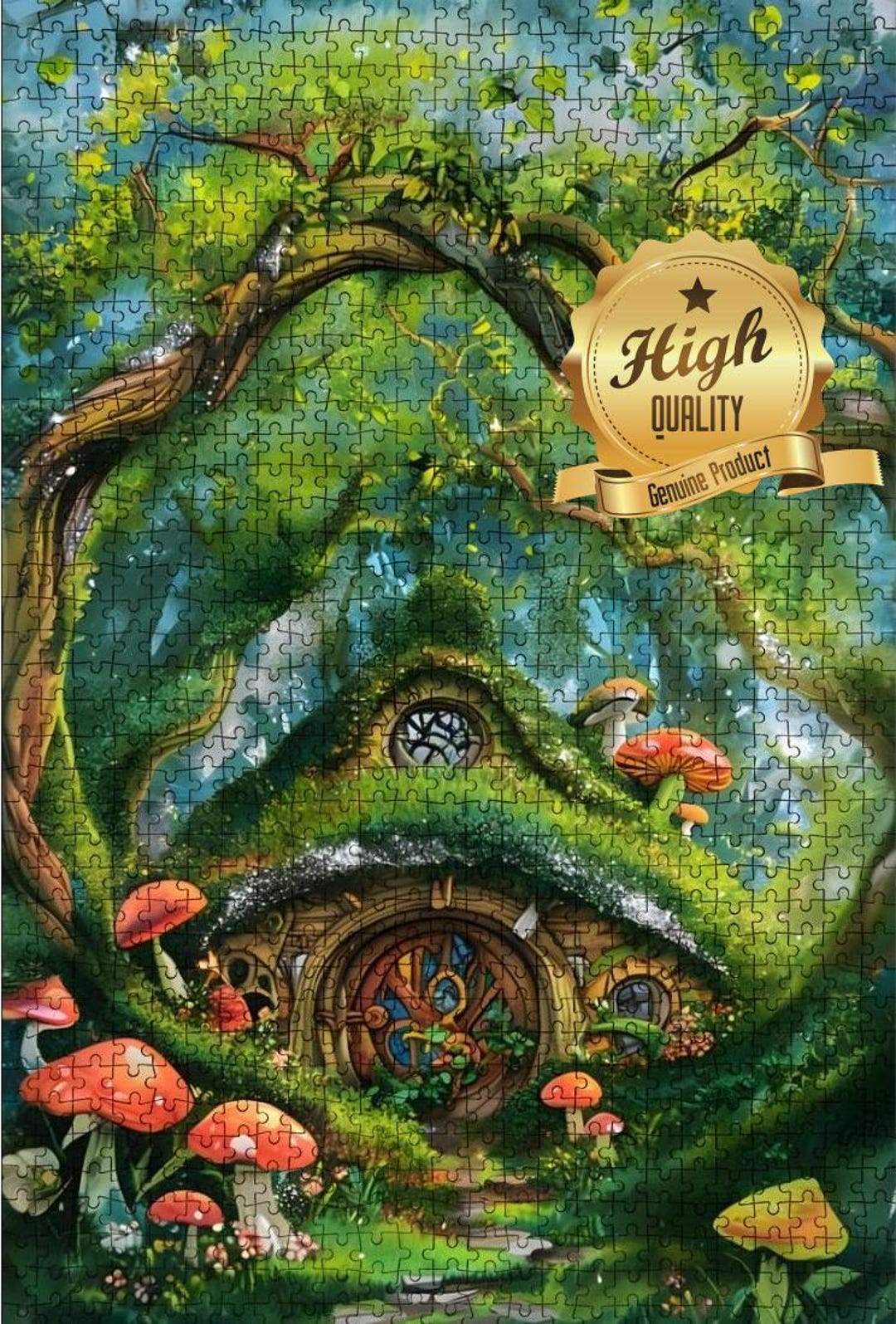 Hobbit House in the Woods, Wooden Jigsaw Puzzles 500 or 1000 Piece ...