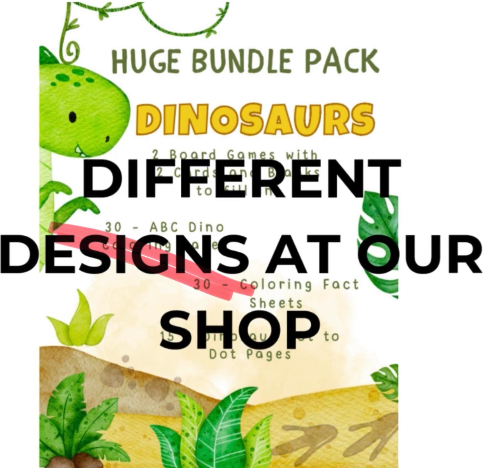 Dinosaur Coloring Placemat Activity Page, 2 Different Placemats ...