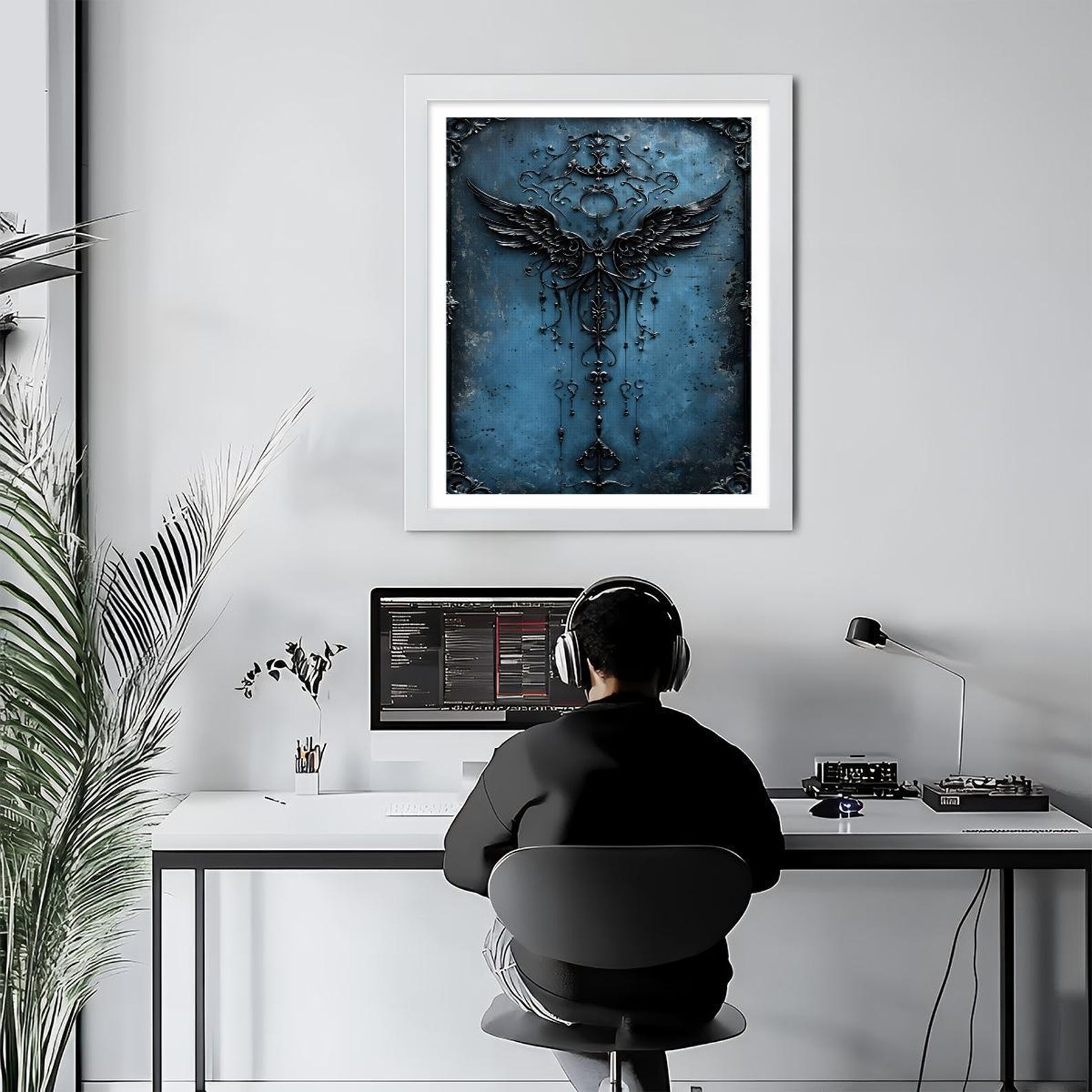 Gothic Angel Diamond Painting Kit: DIY Home Decor Art - Etsy