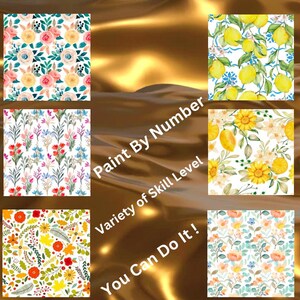 Paint by Number, Lemons and Flowers, Framed Paint by Numbers Kit for ...