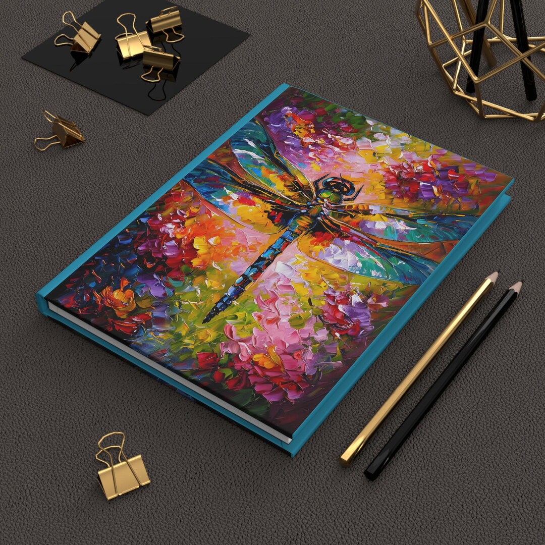 Dragonfly Art Hardcover Journal: Inspiring Notebook for Writing - Etsy