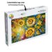 Puzzle, Sunflower Oil Painting, 500 Pieces, 1000 Pieces, Unique Jigsaw ...