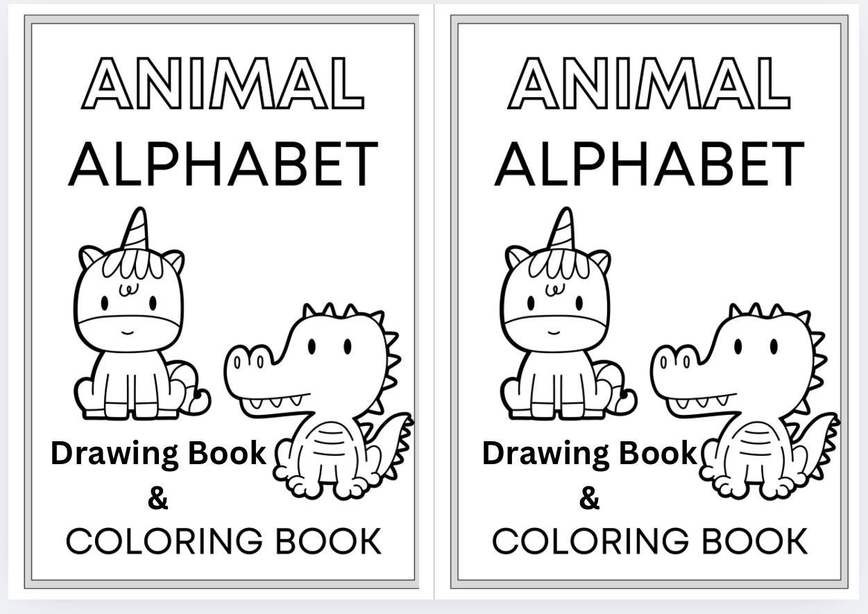 Printable Activity, Animal Coloring Tracing & Drawing Pages, 54 Pages ...