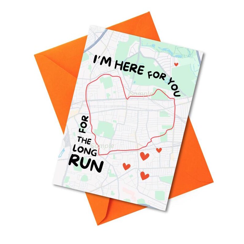 Strava Art Cards, Heart-shaped Map Valentines Day Anniversary Cards ...
