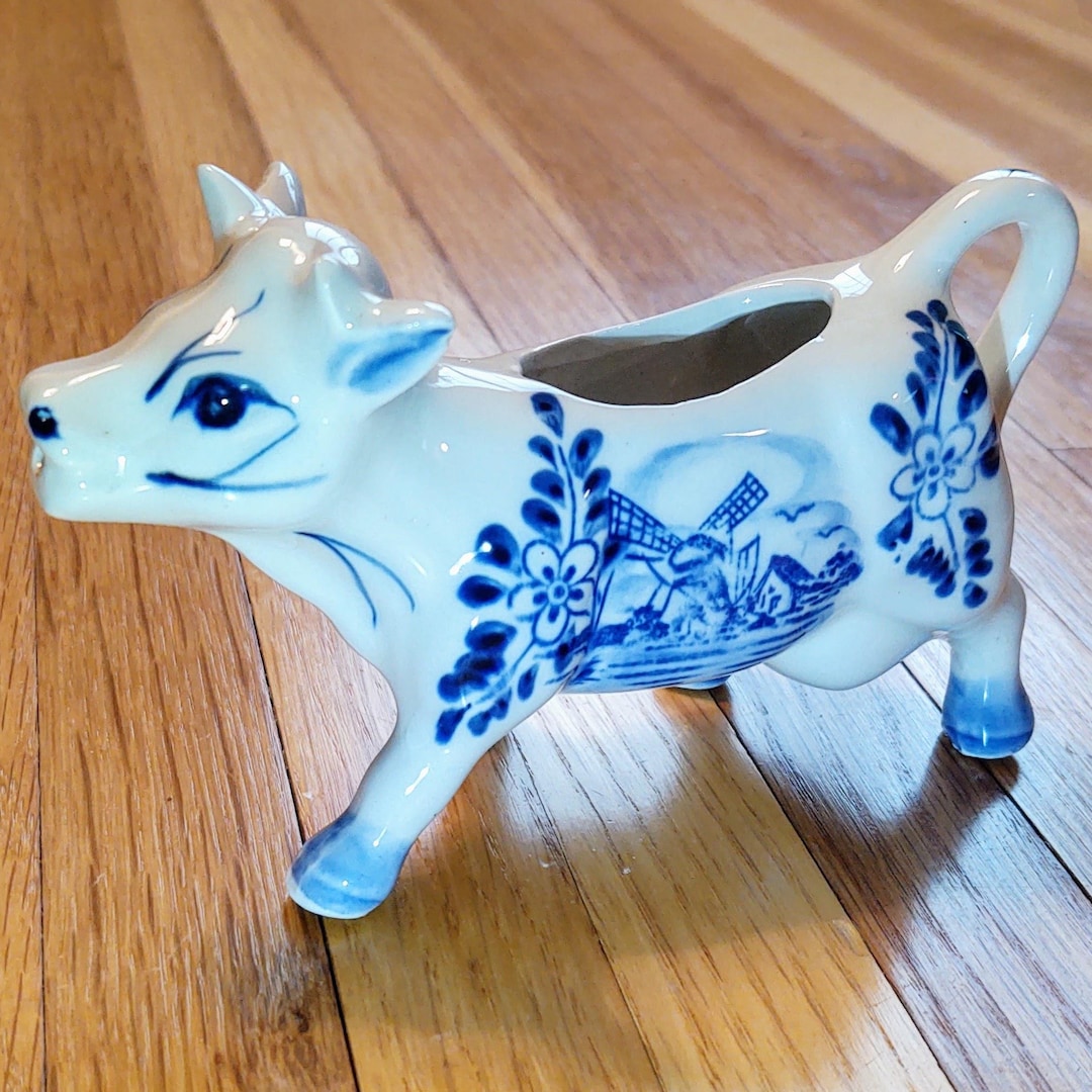 Delft Blue Cow Creamer Dutch Vintage - Etsy