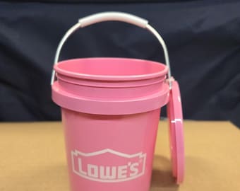 4 Viral Buckets - Mini Home Depot Bucket, Mini Lowe’s Bucket WITH LID ...