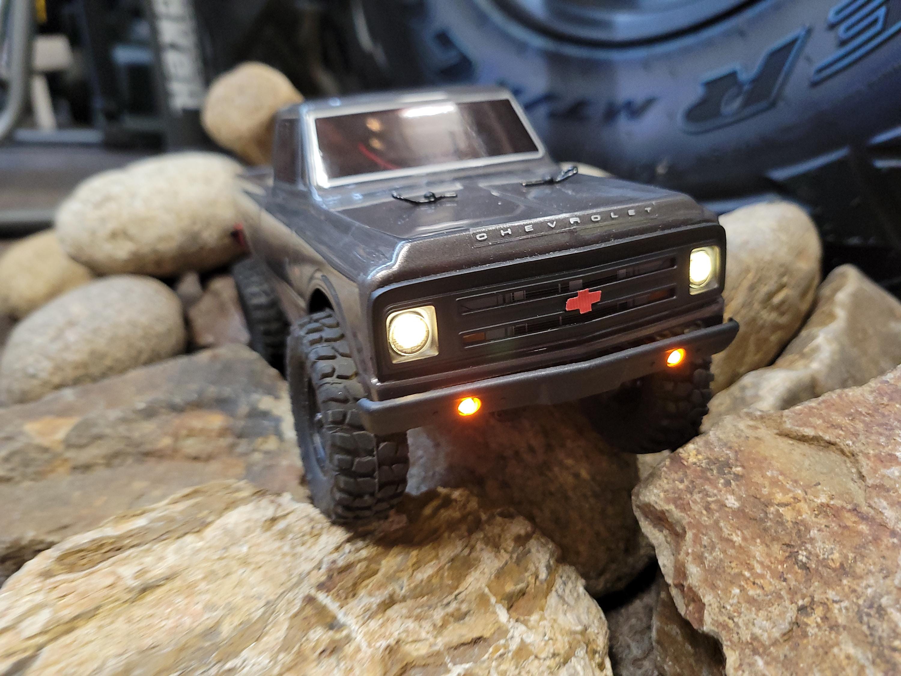 Axial SCX24 Headlights Bumper Lights Chevy C10 Fog Light 1/24 Scale ...